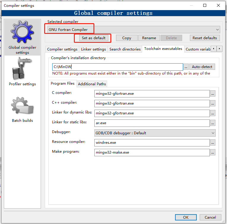 Windows下Fortran语言的编译环境之CodeBlocks配置_fortran codeblocks-CSDN博客