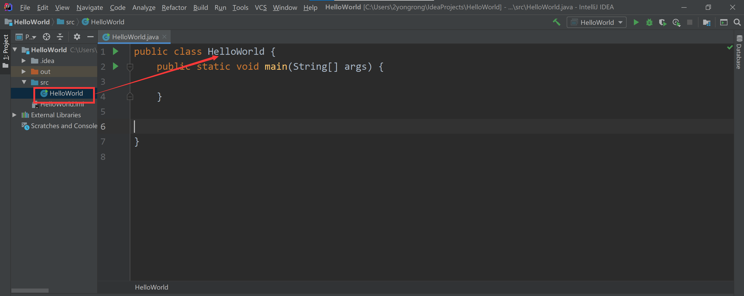 Java 第一个程序 打印 Helloworld Java 按下按钮 打印helloworld Csdn博客