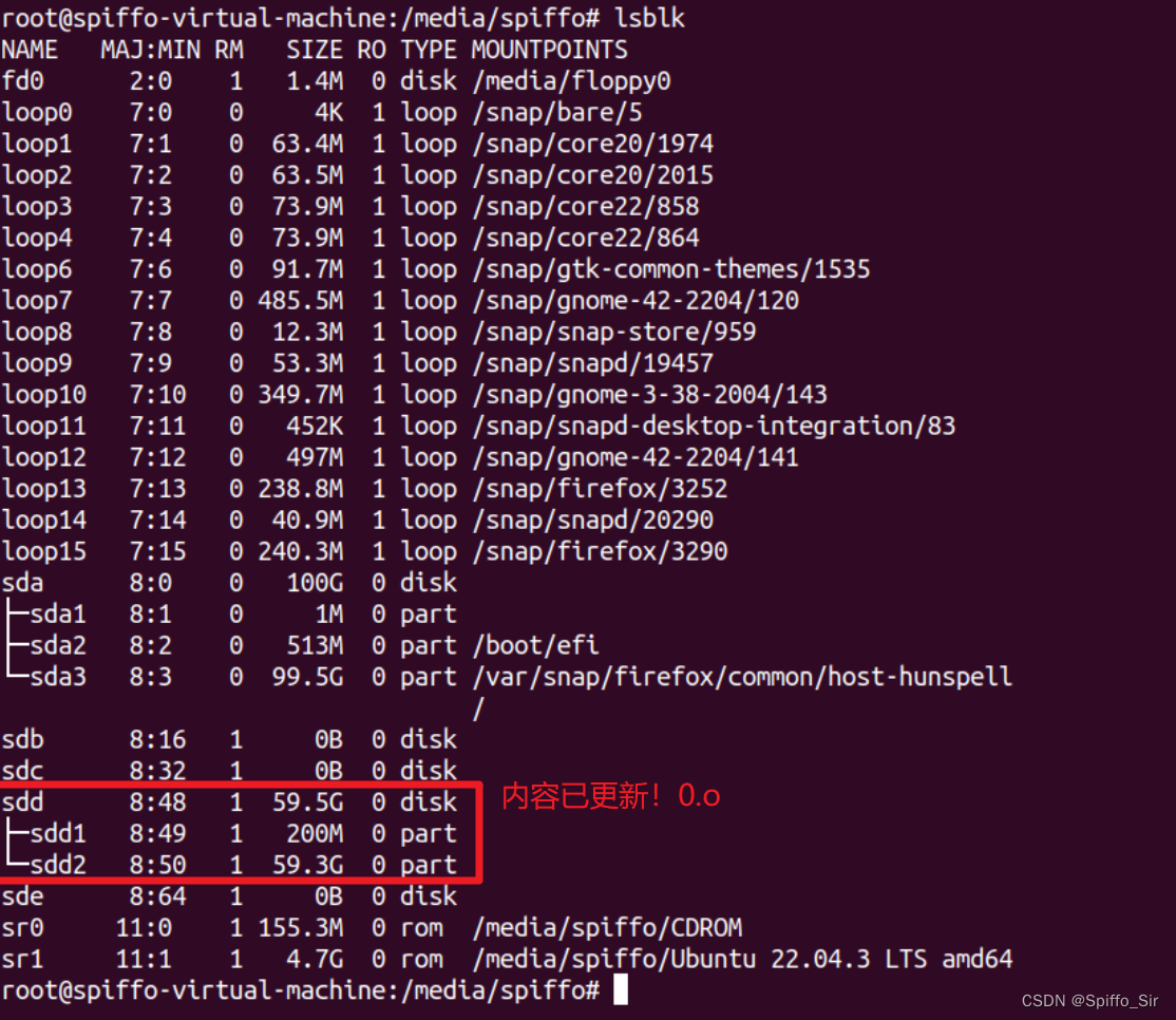 【Spiffo】防傻防呆Tips——解决fdisk编辑磁盘分区后lsblk列表内不更新内容问题_lsblk 刷新-CSDN博客