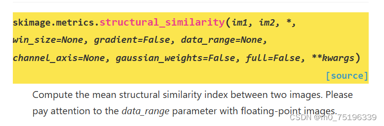 使用skimage计算ssim报错SyntaxError: iterable argument unpacking follows keyword argument unpacking如何解决 ...