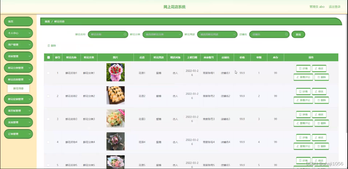 附源码 Nodejs计算机毕业设计网上花店系统express程序lw花店管理系统的数据流程图 Csdn博客