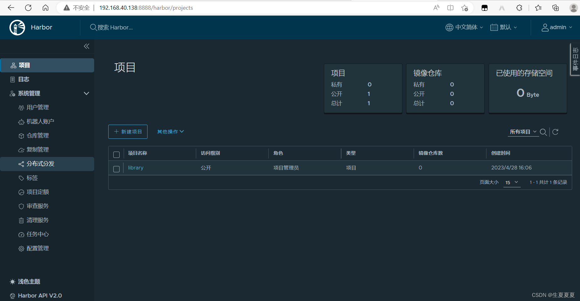 docker harbor的安装使用以及镜像上传和拉取_harbor怎么上传镜像-CSDN博客
