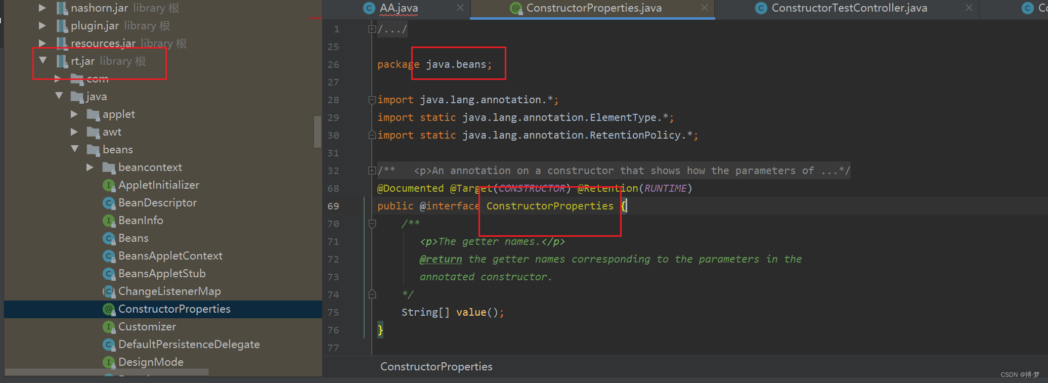 @ConstructorProperties注解理解以及其对应使用方式-CSDN博客