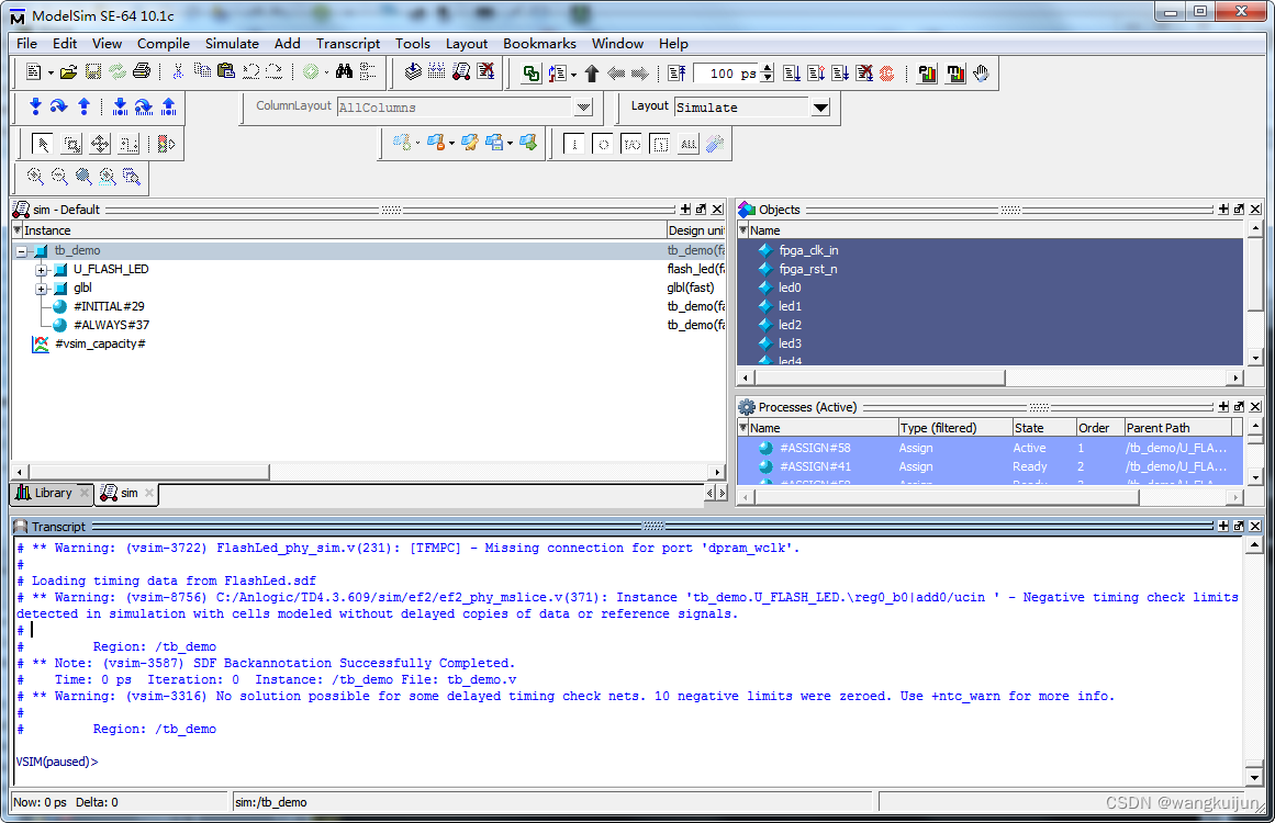 Anlogic TD &Modelsim联合仿真-CSDN博客