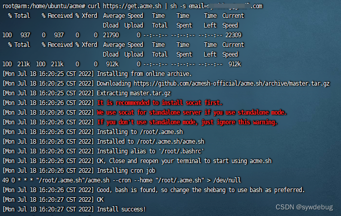 acme自动化---免费SSL证书申请并自动续期_create new order error. le_orderfinalize not found_sywdebug的博客-CSDN博客