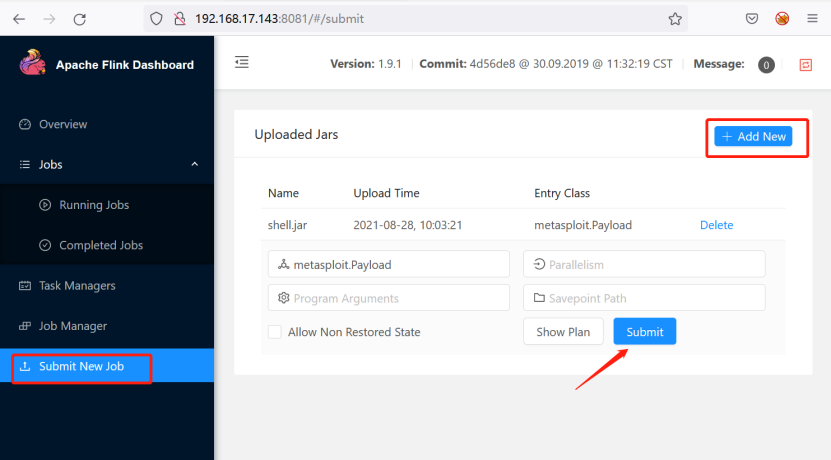 Apache Flink RCE漏洞复现(任意 Jar 包上传)_apache-flink-upload-rce-CSDN博客