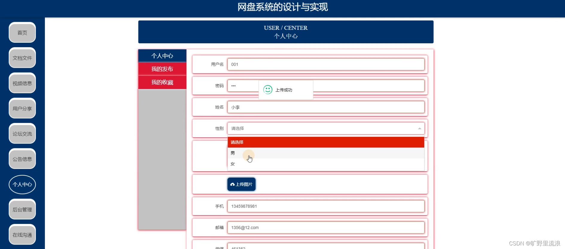 Springboot毕设项目网盘系统的设计与实现6u37d（javavuemybatismavenmysql）基于sprintboot信院网盘系统设计与实现 Csdn博客