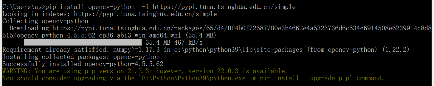 Opencv Python的安装报错及处理pip Install Opencv Python 48178出错 Csdn博客