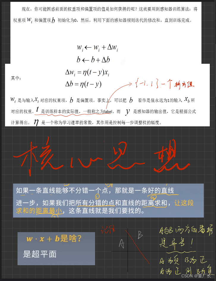感知器算法的笔记,写单个神经元单神经元感知器 Csdn博客