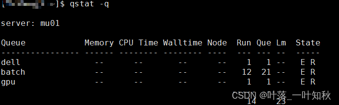 pbs作业系统常用参数以及命令_pbs -q-CSDN博客