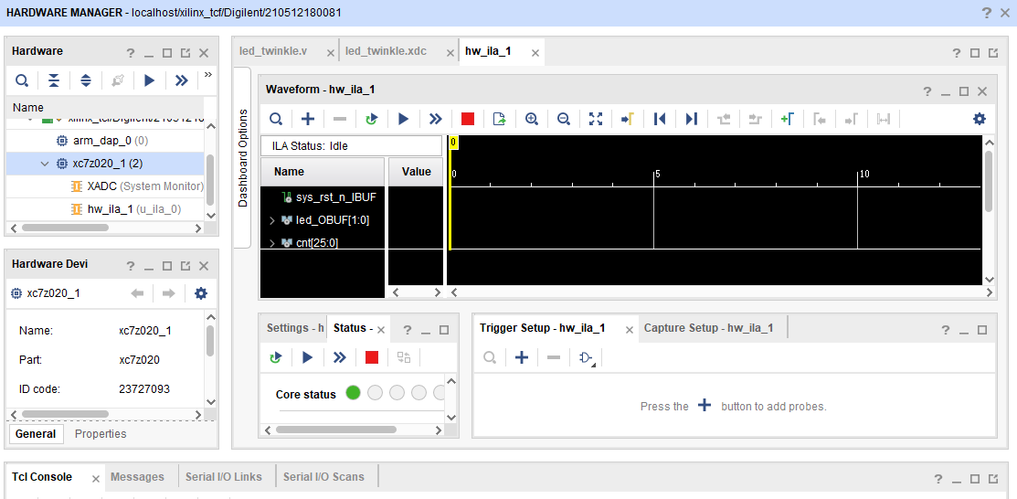 使用Vivado软件进行硬件调试_vivado打开网表-CSDN博客