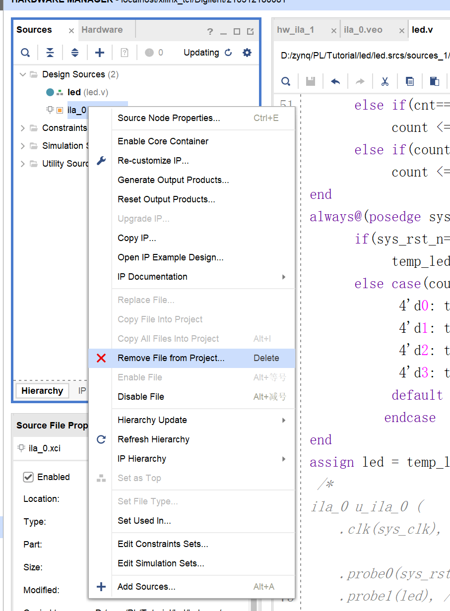 MYIR zynq fpga 学习过程（2）硬件调试_debug probes file怎么生成-CSDN博客