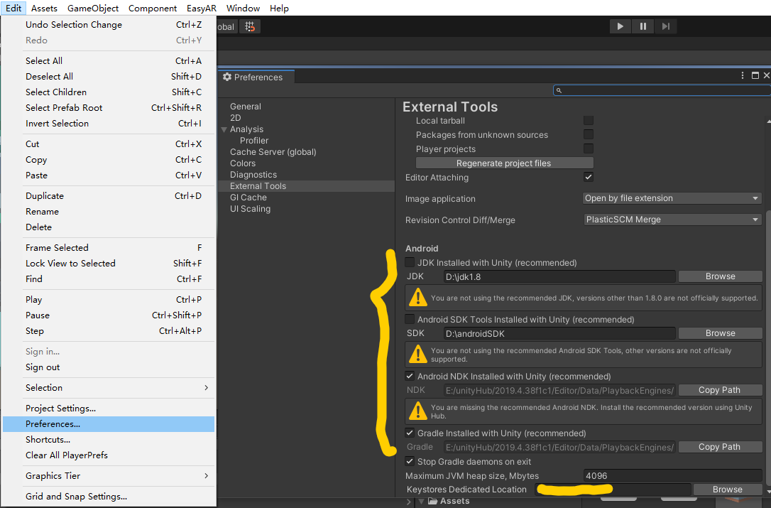 【Unity-EasyAR 2022.4】全网最新各类功能使用教程与心得01——详细导包与平面图像追踪_easyar相机没效果-CSDN博客