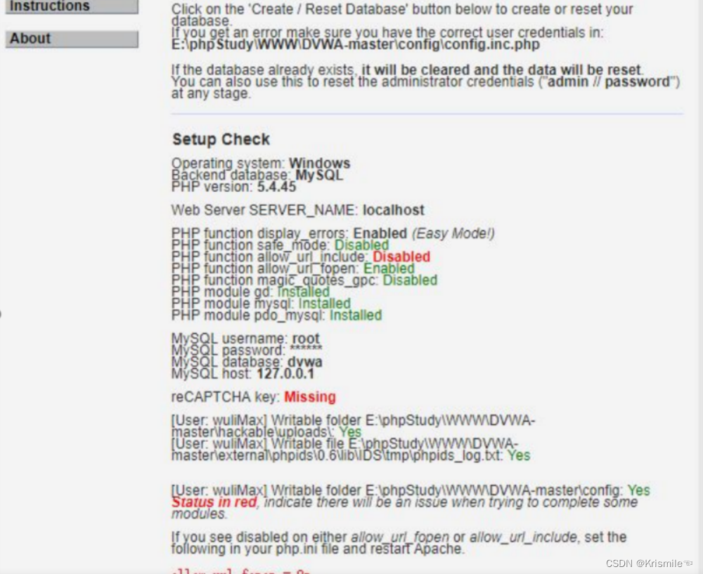 DVWA和phpstudy安装教程（详解）_co7phpstudy安装dvwa-CSDN博客