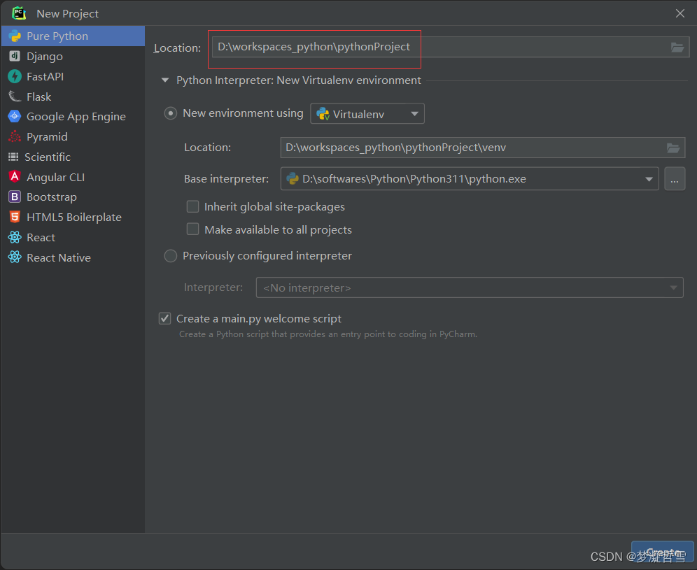Pycharm 自定义工作空间_pycharm工作空间在哪修改-CSDN博客