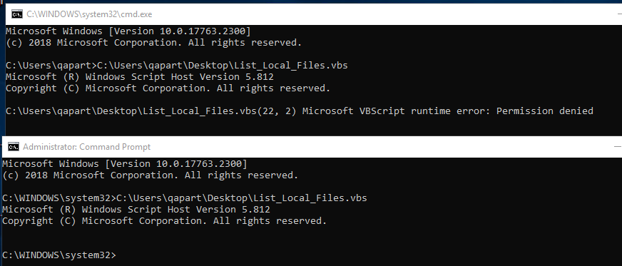 运行VBS权限受限，需要用Run as Administrator的cmd窗口来运行_vbs 以管理员身份运行cmd-CSDN博客