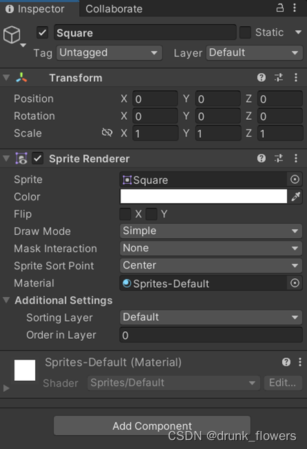 Unity入门（二）——Unity的初步认识与相关操作_unity的square是什么-CSDN博客