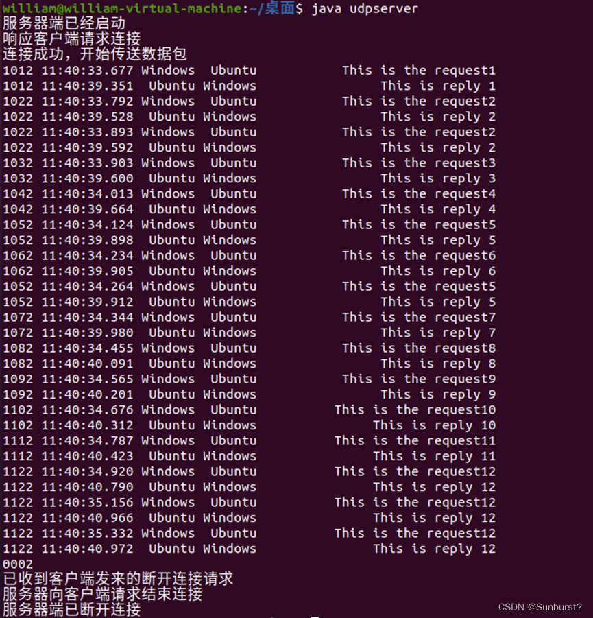 Socket编程模拟udp协议socket Udp编程ubuntu Csdn博客 