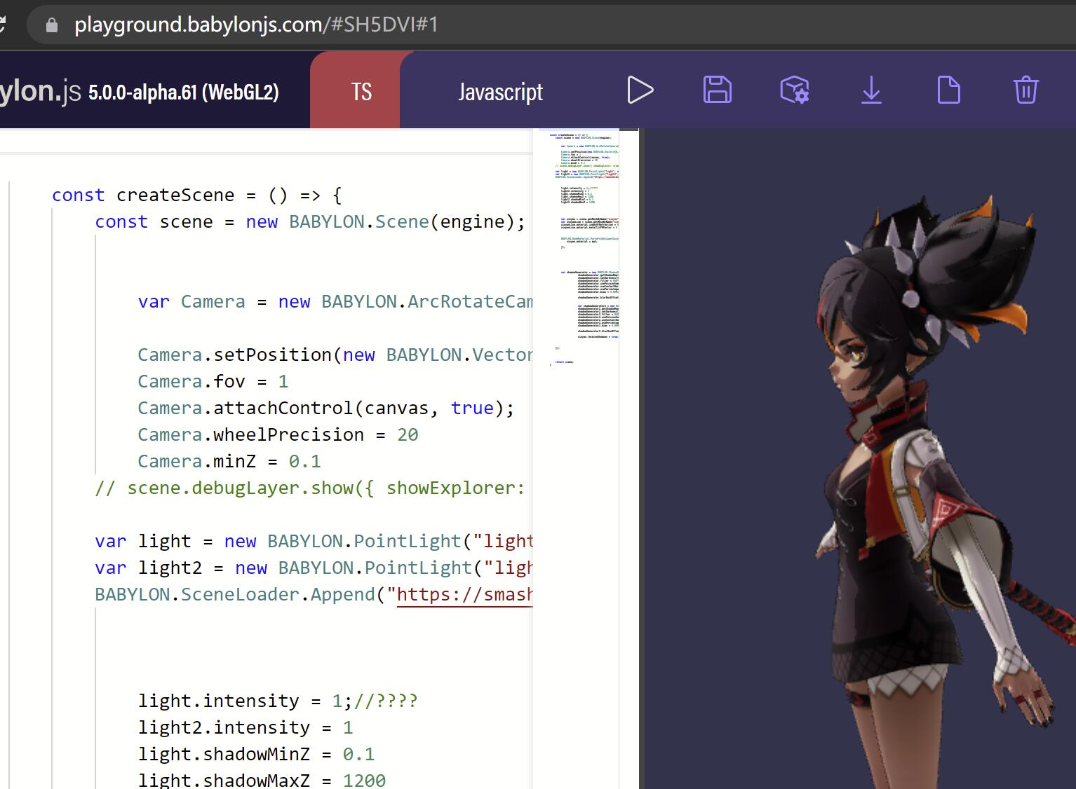 Babylonjs Playground中动态加载自己的glb gltf模型（github、dropbox）_babylonjs 加载glb-CSDN博客