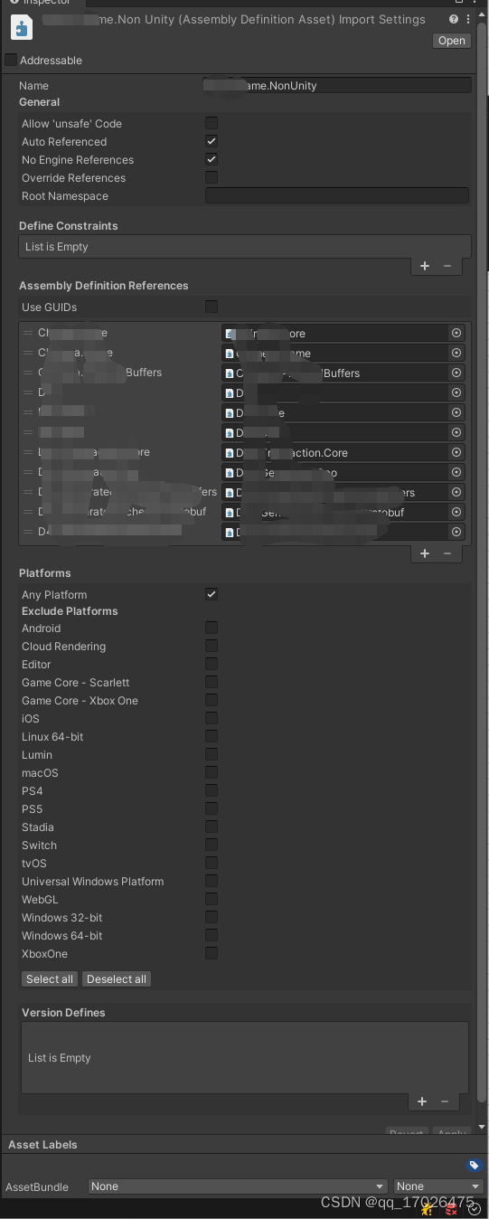 unity里生成的.csproj和.sln ：assembly definition_unity 自动生成csproj-CSDN博客