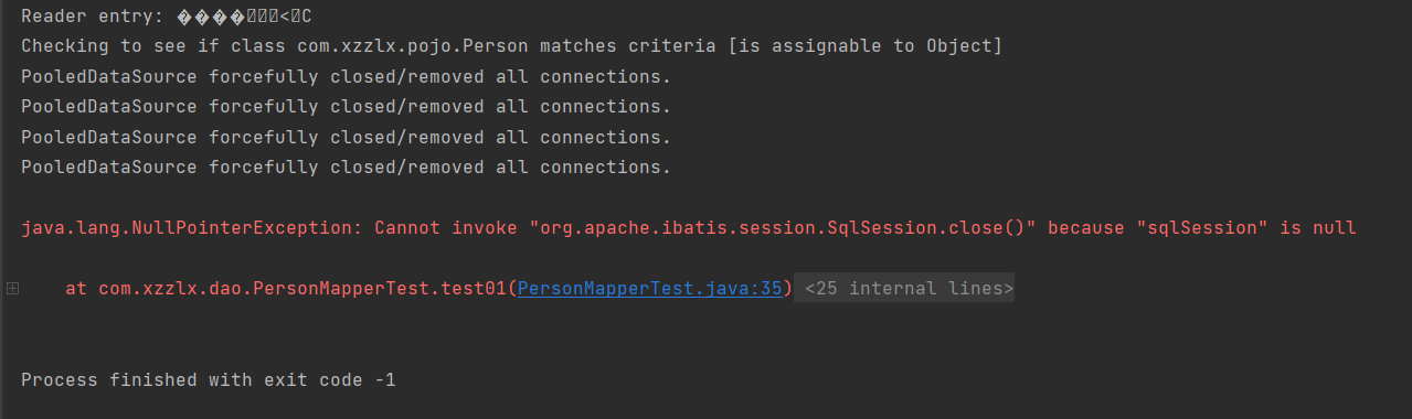 Cannot invoke “org.apache.ibatis.session.SqlSession.close()“ because “sqlSession“ is null_cannot ...