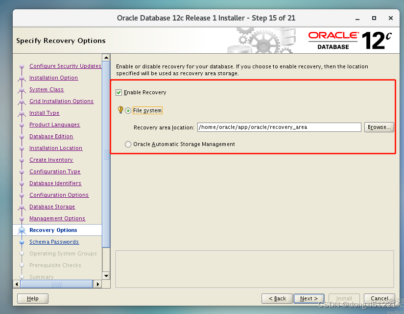 Linux系统下面oracle12C安装，配置pdb，开机自启动详解_linux oracle12c安装及配置-CSDN博客