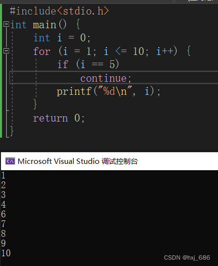 C语言for循环语句中,break 和 Continue的区别 Csdn博客