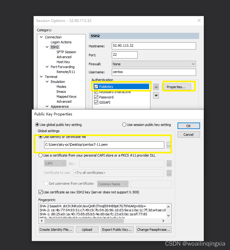 secureCRT使用pem证书访问服务器_securecrt pem-CSDN博客