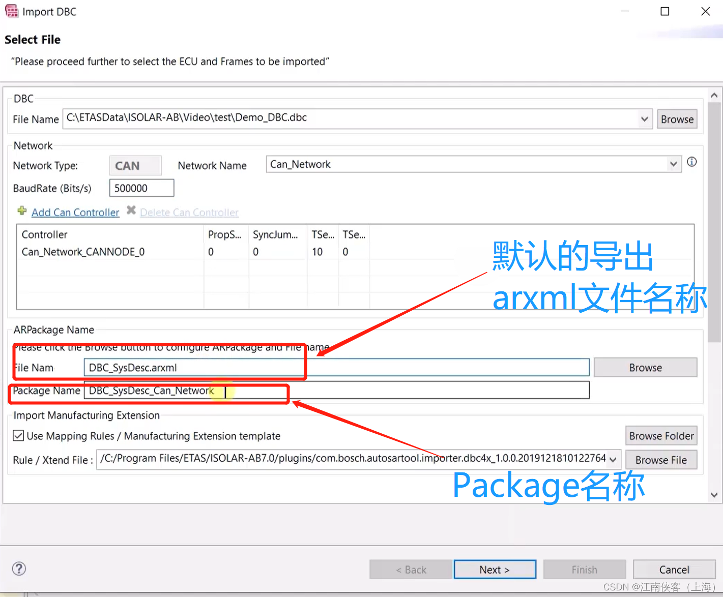 ETAS CP AUTOSAR RTA-CAR工具使用教程 -- ISOLAR-A导入dbc文件_etas教程-CSDN博客