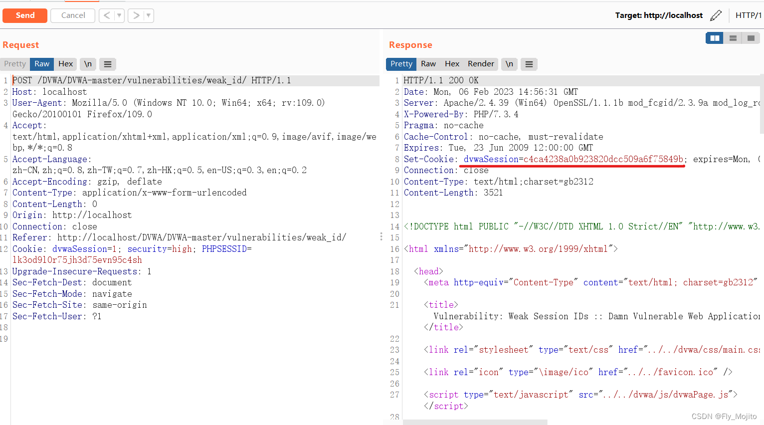 DVWA——Weak Session IDs_dvwa vulnerability: weak session ids-CSDN博客