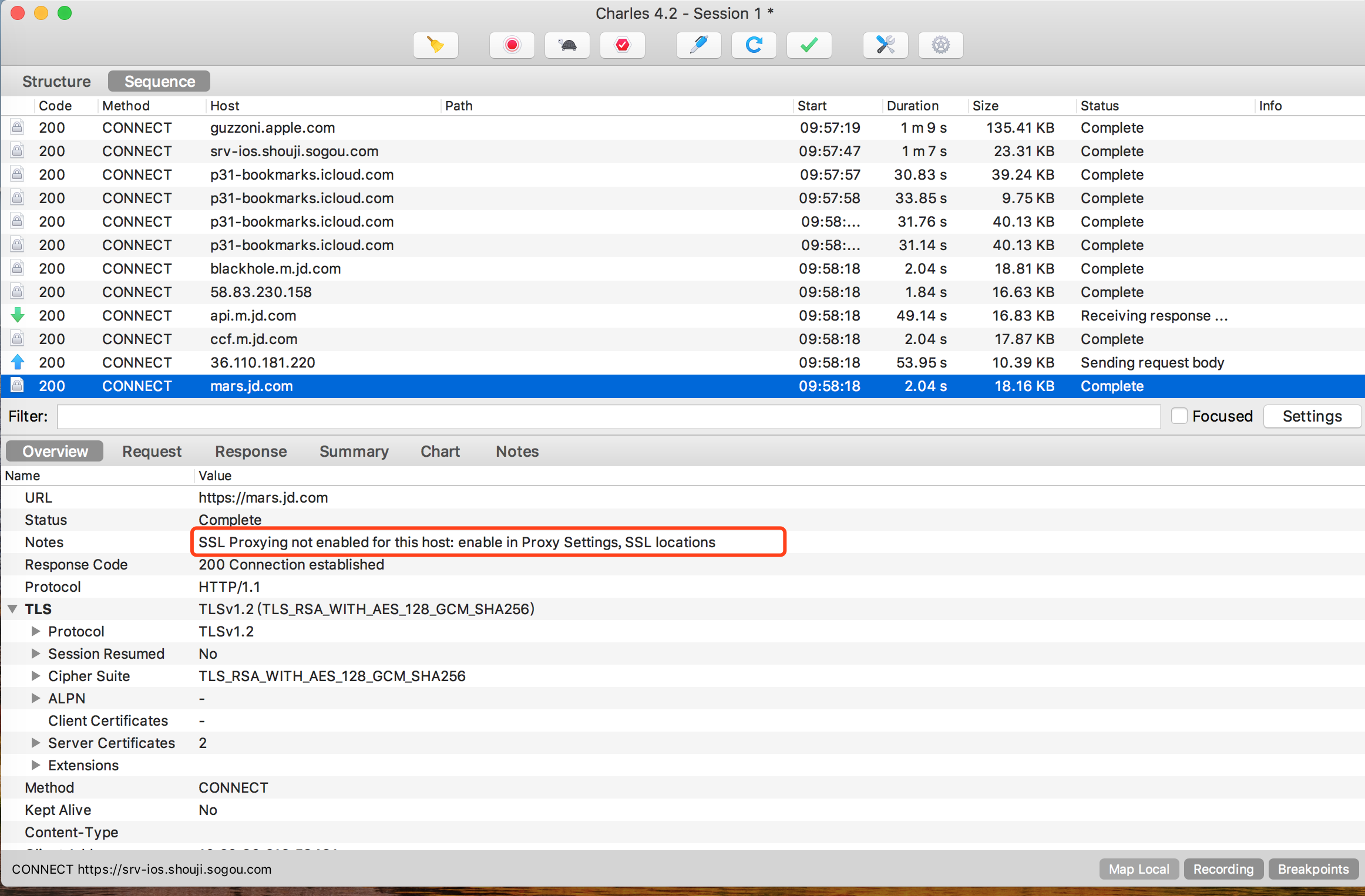 Charles 使用过程中遇到问题_ssl proxying not enabled for this host: enable in -CSDN博客