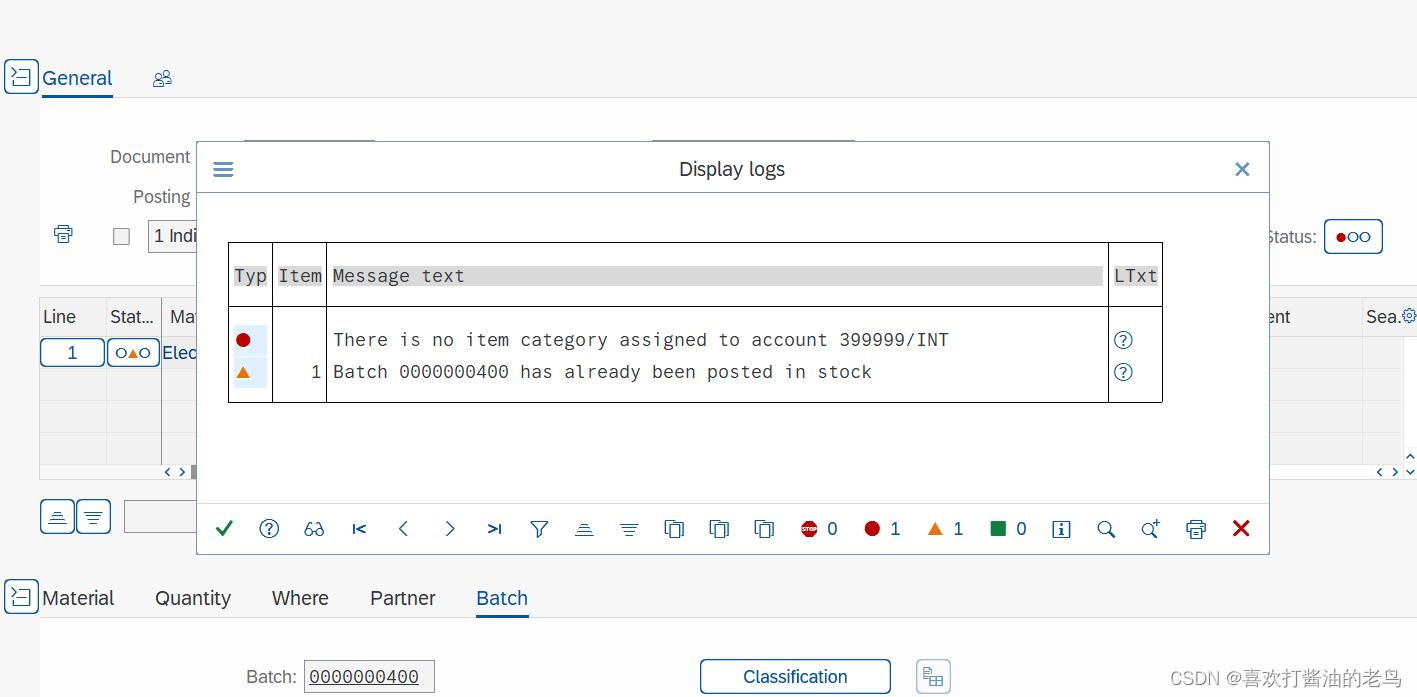 SAP MIGO + 561初始化库存，系统报错 - There is no item category assigned to account 399999 INT -_migo 561 ...