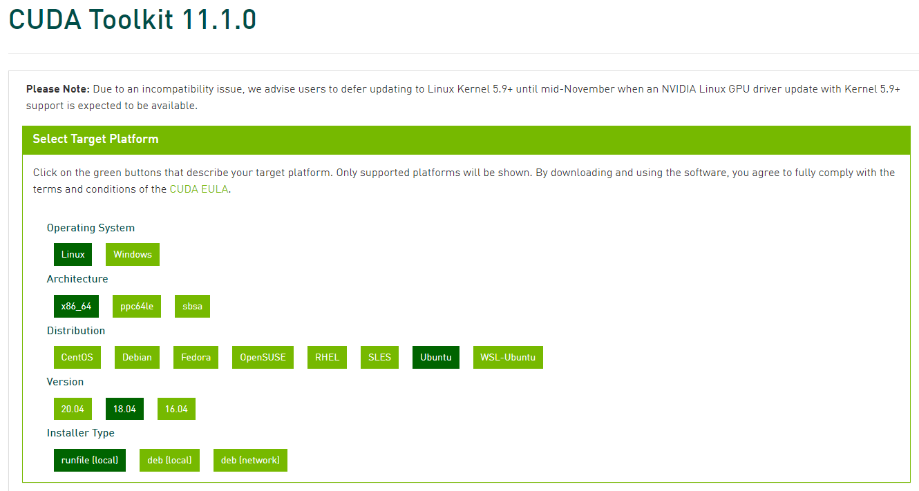 Ubuntu18.04系统cuda11.1安装教程_ubuntu18.04安装cuda11.1-CSDN博客