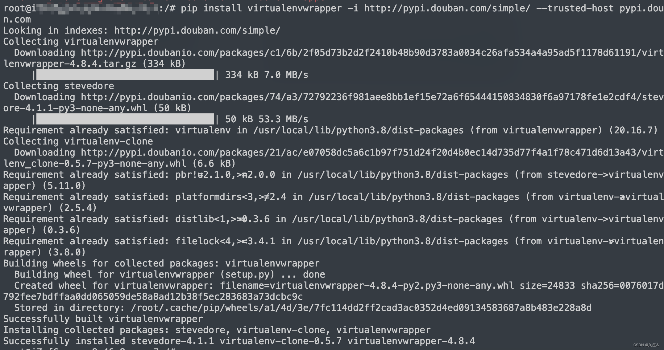 ERROR: Could not find a version that satisfies the requirement pbr (from versions: none) ERROR ...