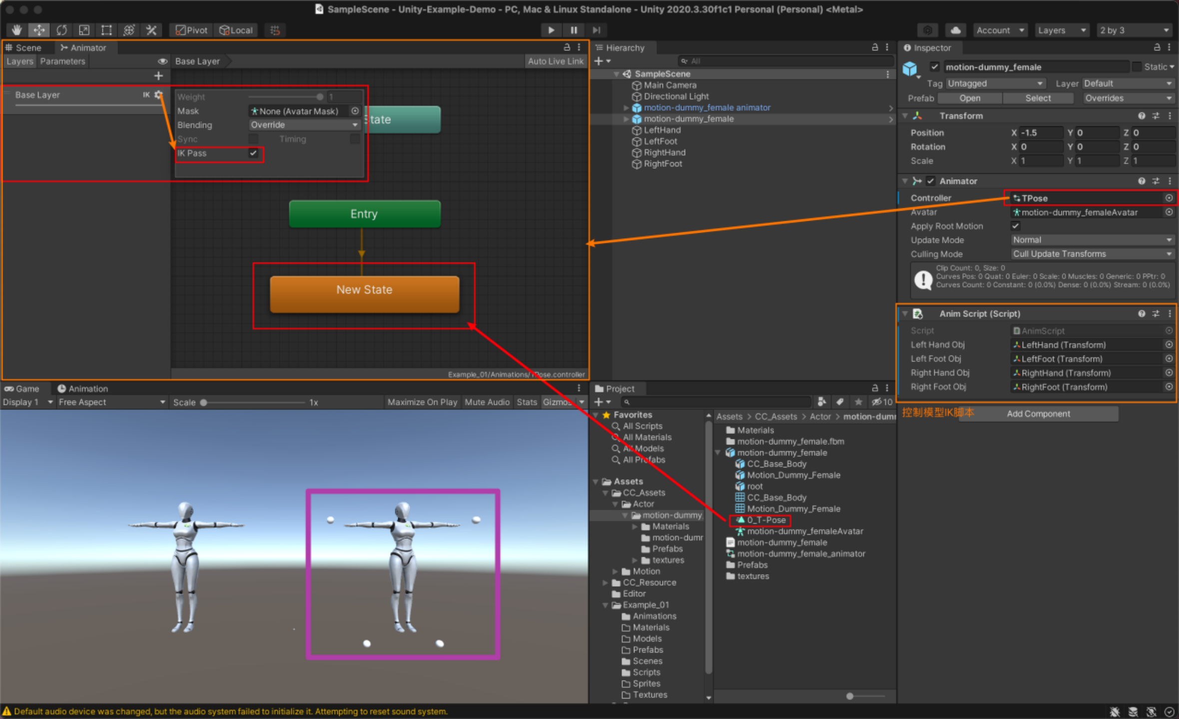 Unity（三十七）：3D模型动画、脚本控制模型骨骼IK动画_actorcore-CSDN博客