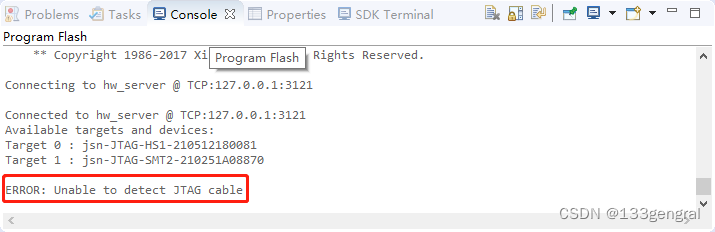 Zynq Fpga 固化程序“error Unable To Detect Jtag Cable”的解决办法 Csdn博客 6786