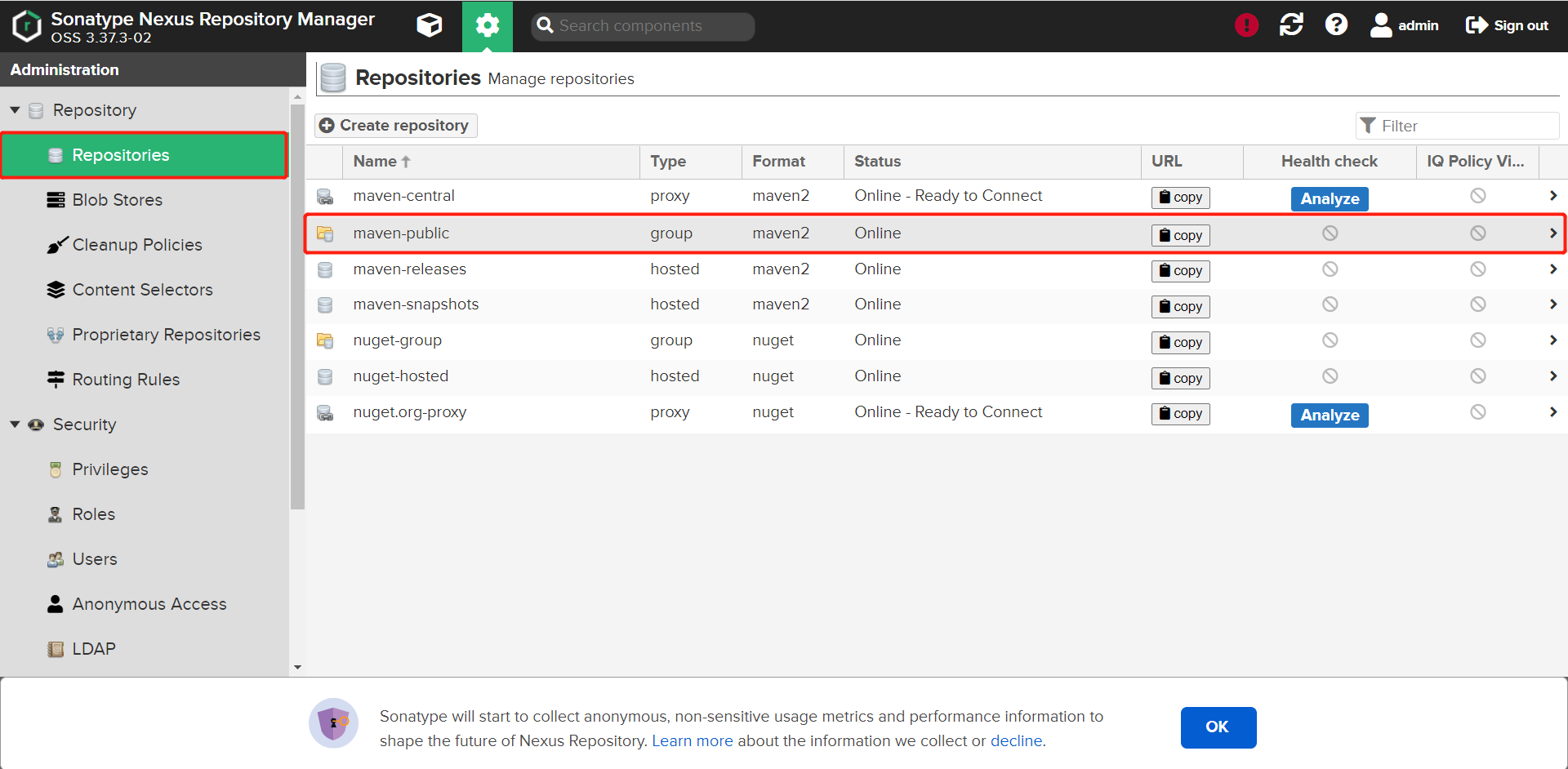 CentOS7安装maven私服仓库nexus3教程_centos7 nexus-3.37.3 下载-CSDN博客