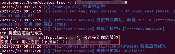 ubuntu使用Sakura frp实现内网穿透，并实现ssh连接_sakurafrp官网-CSDN博客