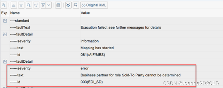 SOAP API报错信息“Business partner for role Sold-To Party cannot be ...