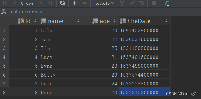 pycharm内sqlite数据库添加date类型日期（yyyy-MM-dd），自动变成一串长整数，或者日期后面自动添加时、分、秒（00:00:00.000）_pycharm中sqlite库中 ...