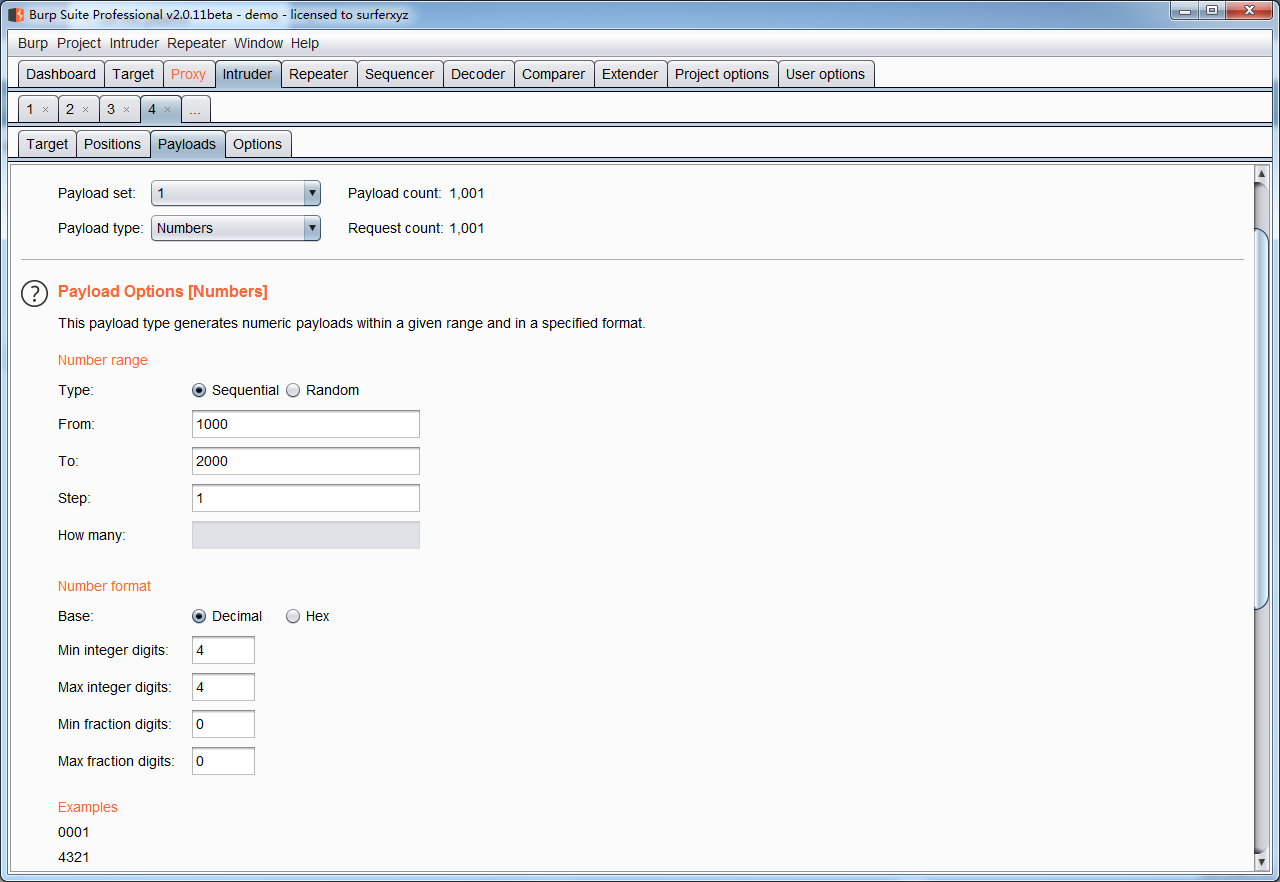 【解决方案】burp suite professional v2023.10.1.1 Intruder功能处payload type 设置为 ...