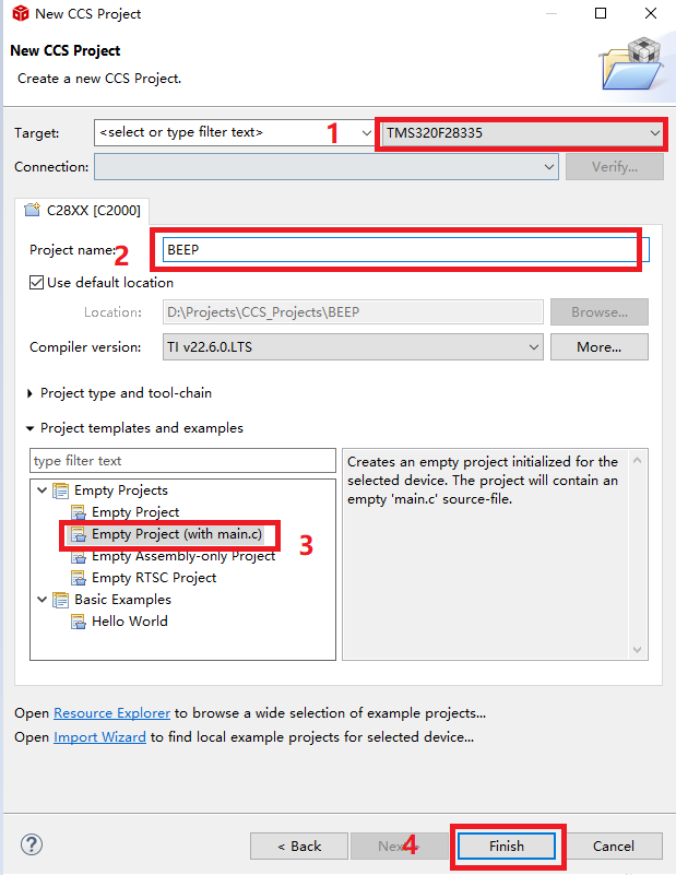 【DSP】新建工程，基于TMS320F28335_cmd中怎么选择文件夹 28335-CSDN博客