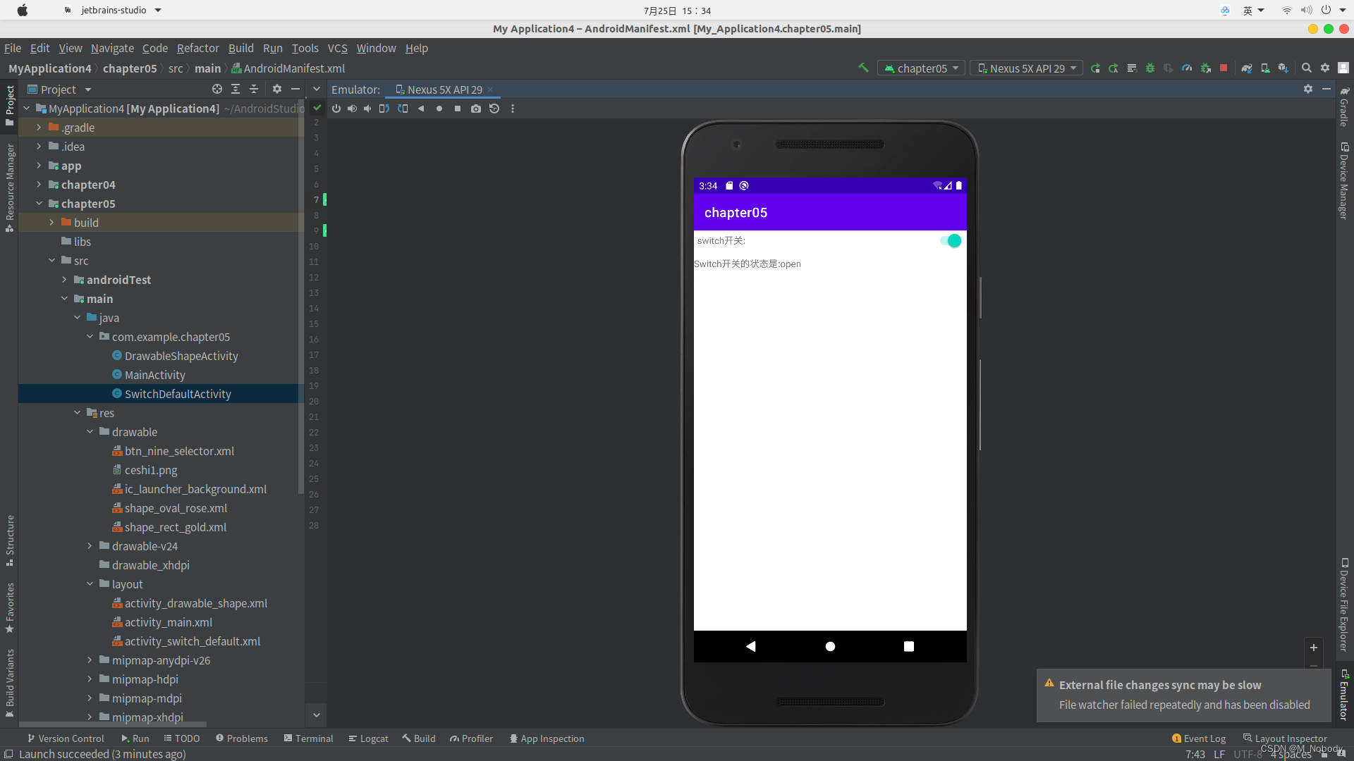 Android学习 01switch开关android Switch开关过点保护 Csdn博客
