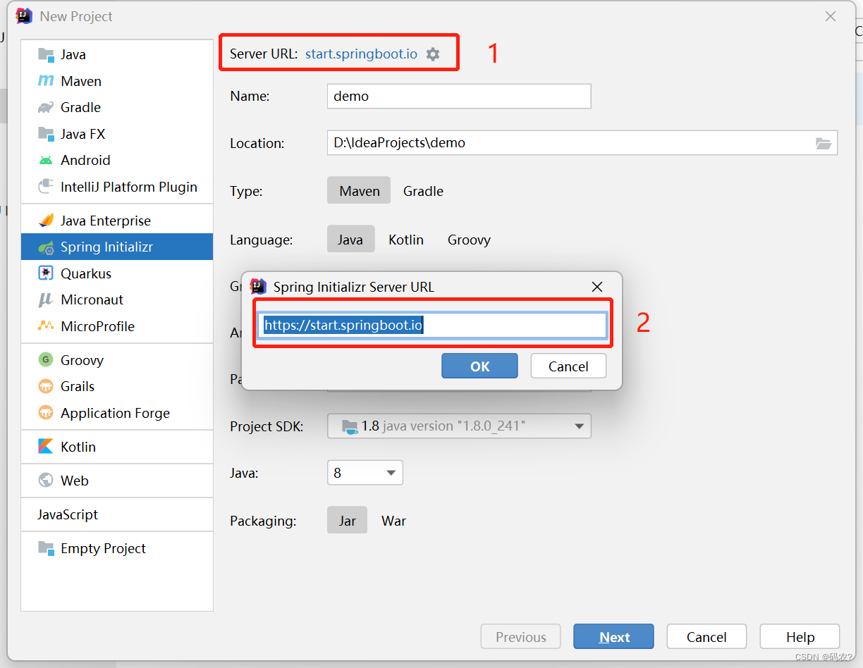 IDEA创建SpringBoot连接https://start.spring.io超时_idea创建spring项目连接超时-CSDN博客