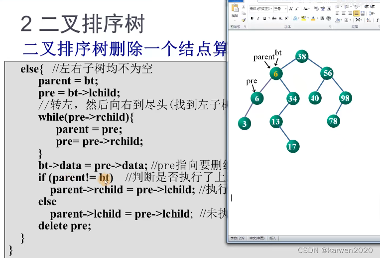 数据结构——二叉排序树的删除操作(递归法)递归删除二叉树 Csdn博客