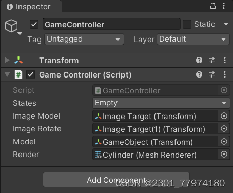 使用Easy AR实践尝试掌握识别多个图形，并通过其中一个图形操控已识别的对象，本实验为转动一个图形，让另一个图形跟随这个转图图形转动 ...
