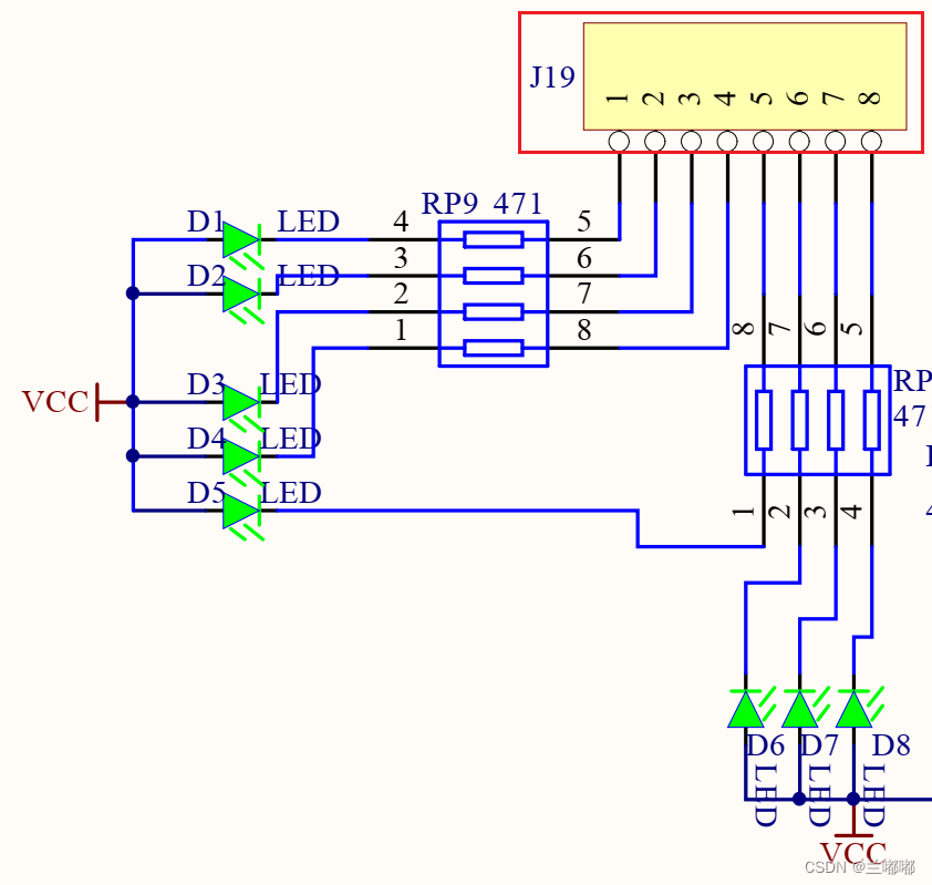51单片机学习笔记(二) - LED操作_单片机void main(void)-CSDN博客