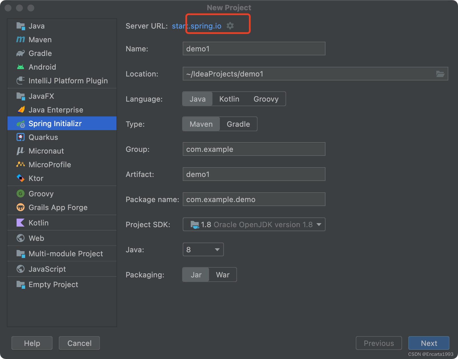 创建 SpringBoot 项目遇到 Cannot download ‘https://start.spring.io‘: connect timed out-CSDN博客