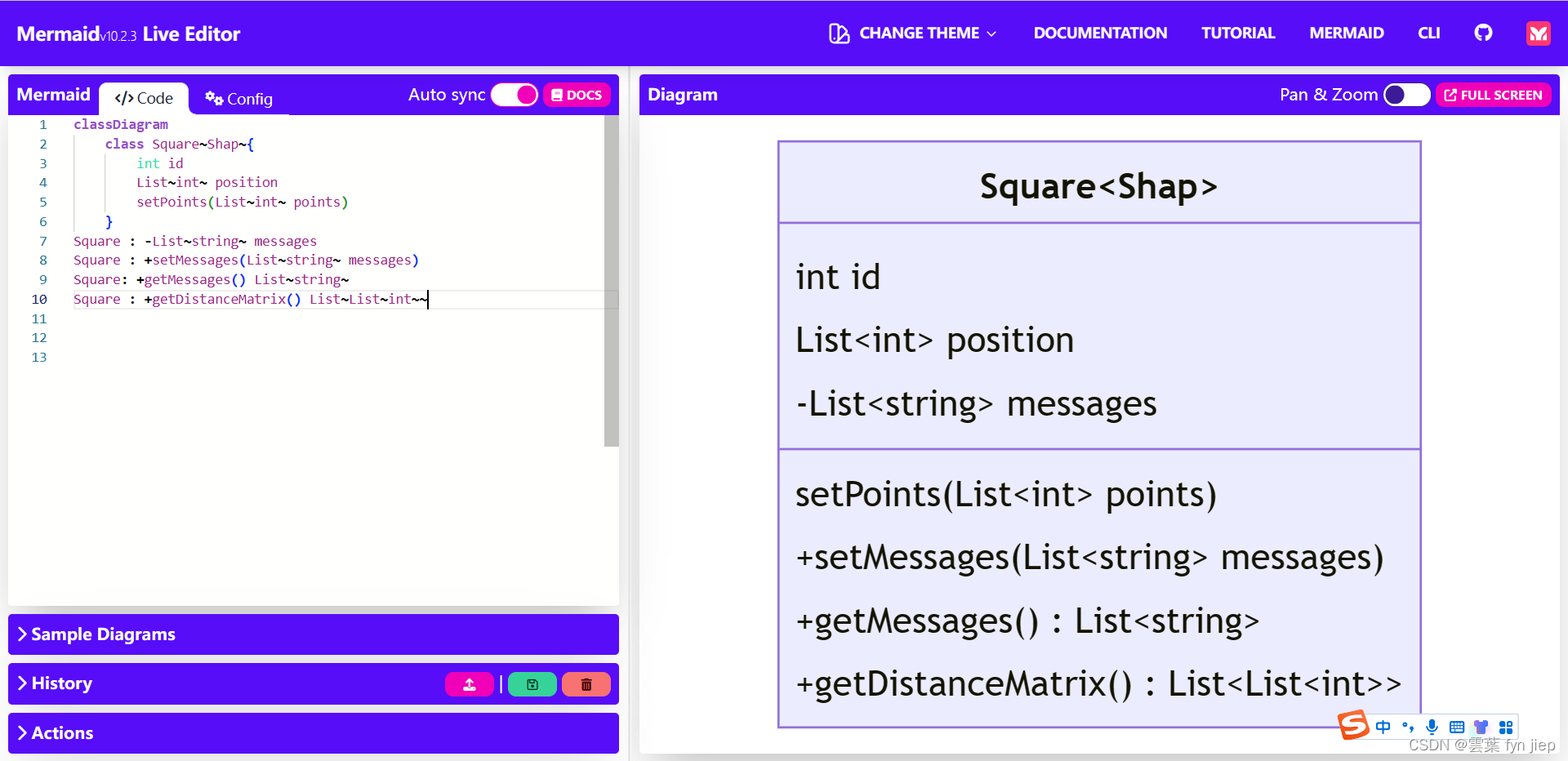 mermaid学习笔记之类图_mermaid namespace-CSDN博客