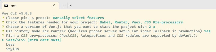 使用VueCli创建vue2项目-CSDN博客